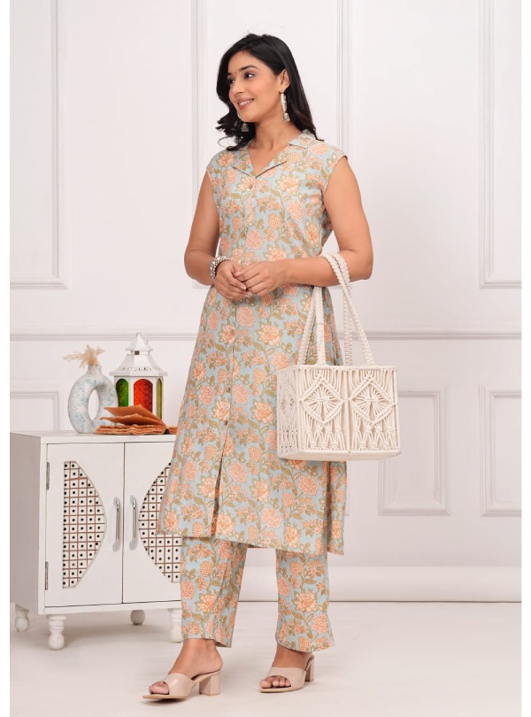 Beautiful Flower Print kurti Set | Latest Kurti Designs