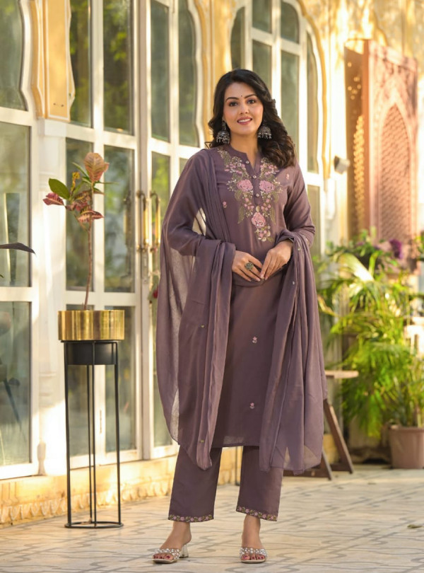 Pure Cotton 60×60 Embroidered Suit Set | Latest Kurti Designs